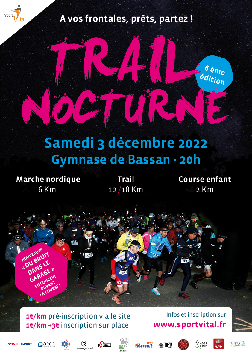 Trail Nocturne de Bassan 2022 - Sportvital France